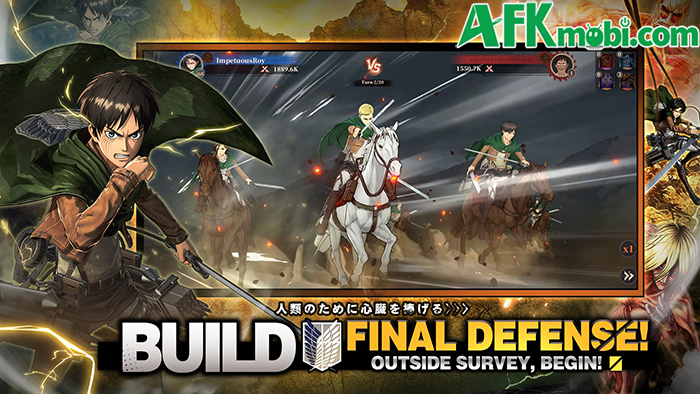 Titan Awakening game chiến thuật đấu tướng rảnh tay lấy chủ đề Attack ...